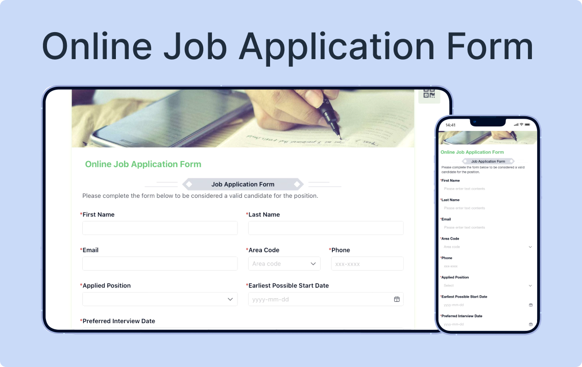Jodoo Template - Online Job Application Form
